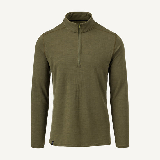 Merino Wool Baselayer | Men's Comet Quarter Zip | USA Made – Duckworth
