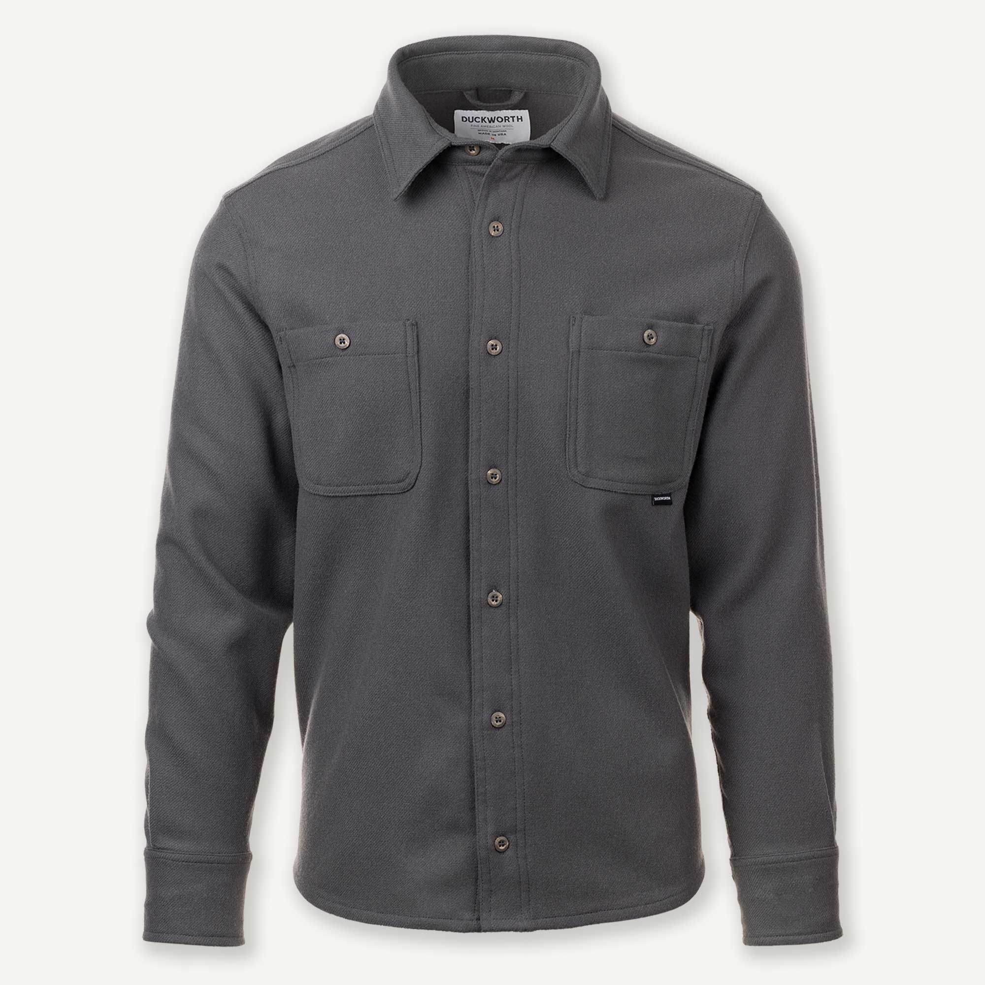Merino Wool Flannel Shirt | Men's Sawtooth Shirt | Duckworth