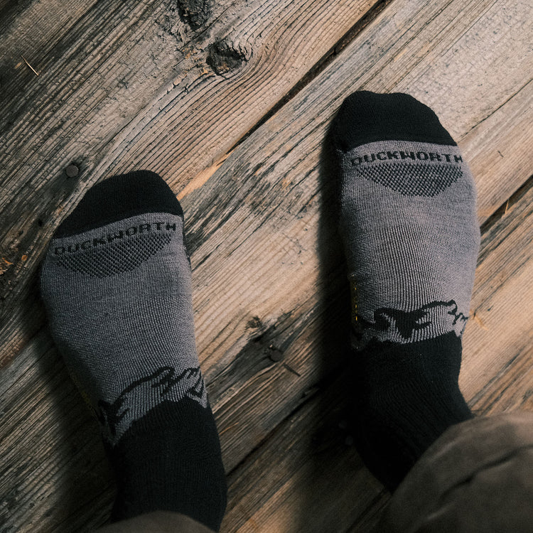 Merino Wool Socks | Lightweight Mountain Ridges Crew Sock | Duckworth